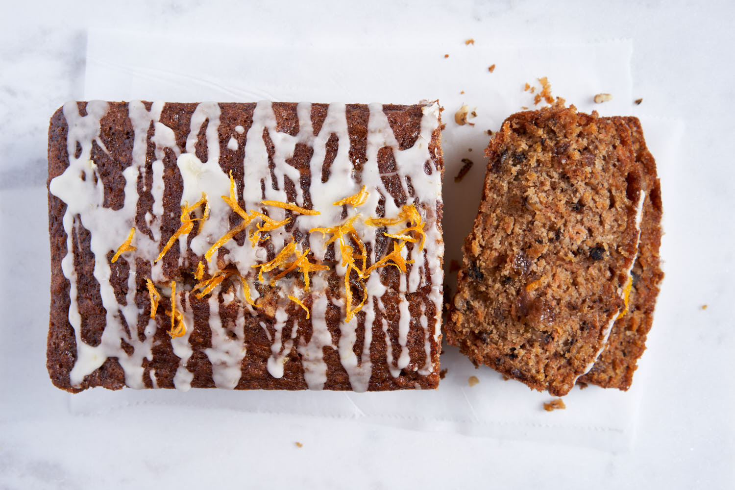 Square Carrot Cake with Cream Cheese Icing recipe | HotCooking