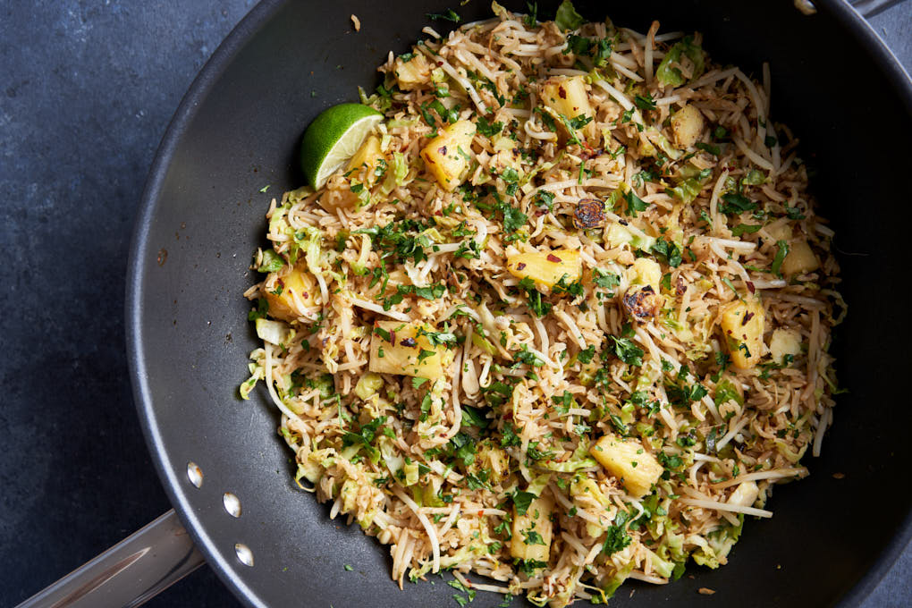 Nigella's Fried Rice with Sprouts and Pineapple recipe | HotCooking
