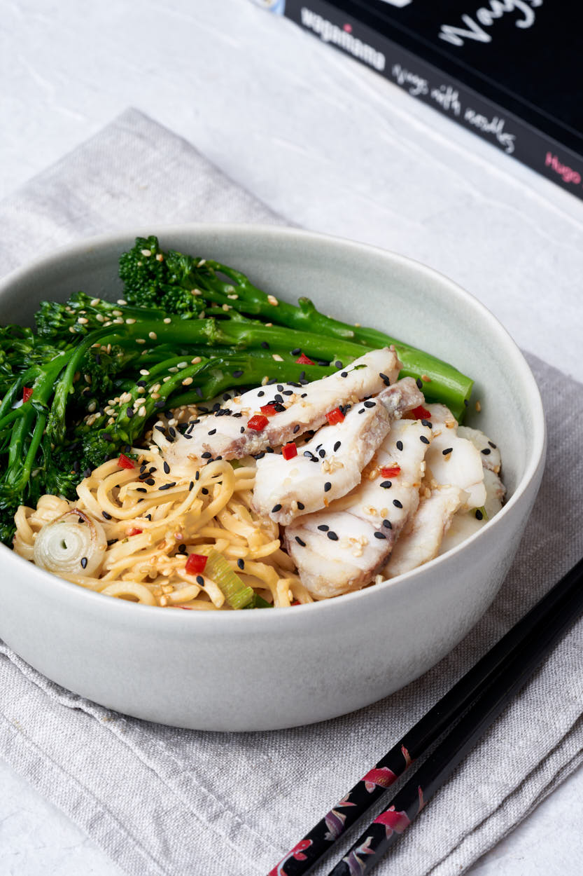 Wagamama's Marinated Fish with Broccoli and Oyster Sauce recipe ...